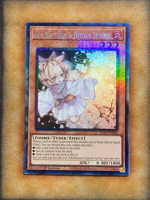 Yugioh Ash Blossom & Joyous Spring RA01-EN008 Collector Rare 1st Ed NM ...