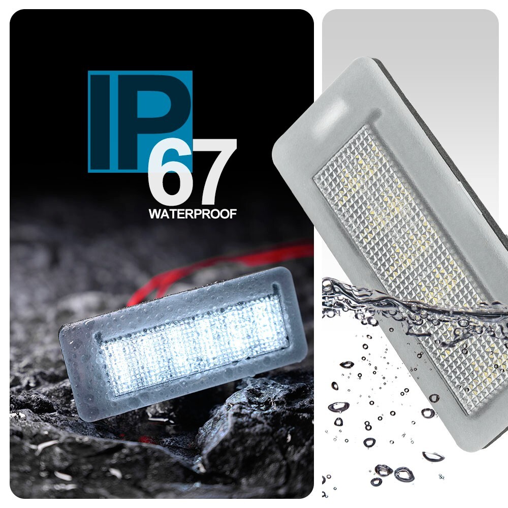 White LED License Number Plate Lights For 2015-2022 Ram ProMaster City ...