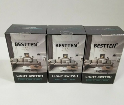 LOT OF 3 Bestten Decor Light Switch 2-Pack : SEALED PACKAGE | eBay