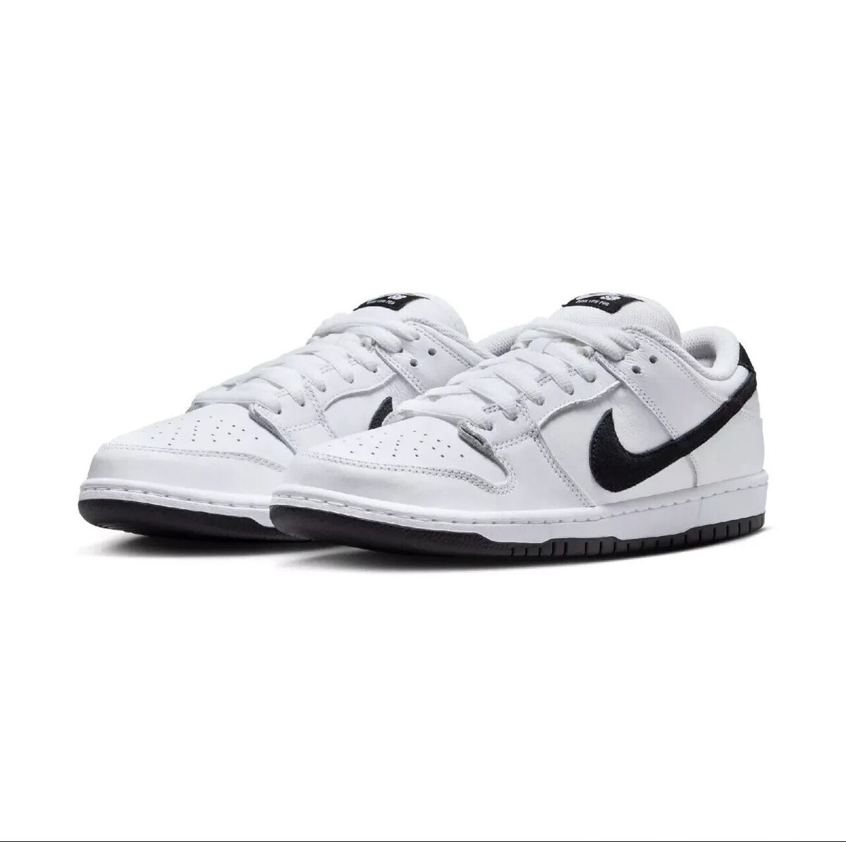 Nike SB Dunk Low Pro White And Black HF3704-100 Men's Size Nike SB Dunk Low Pro White And Black HF3704-100 Men's Size