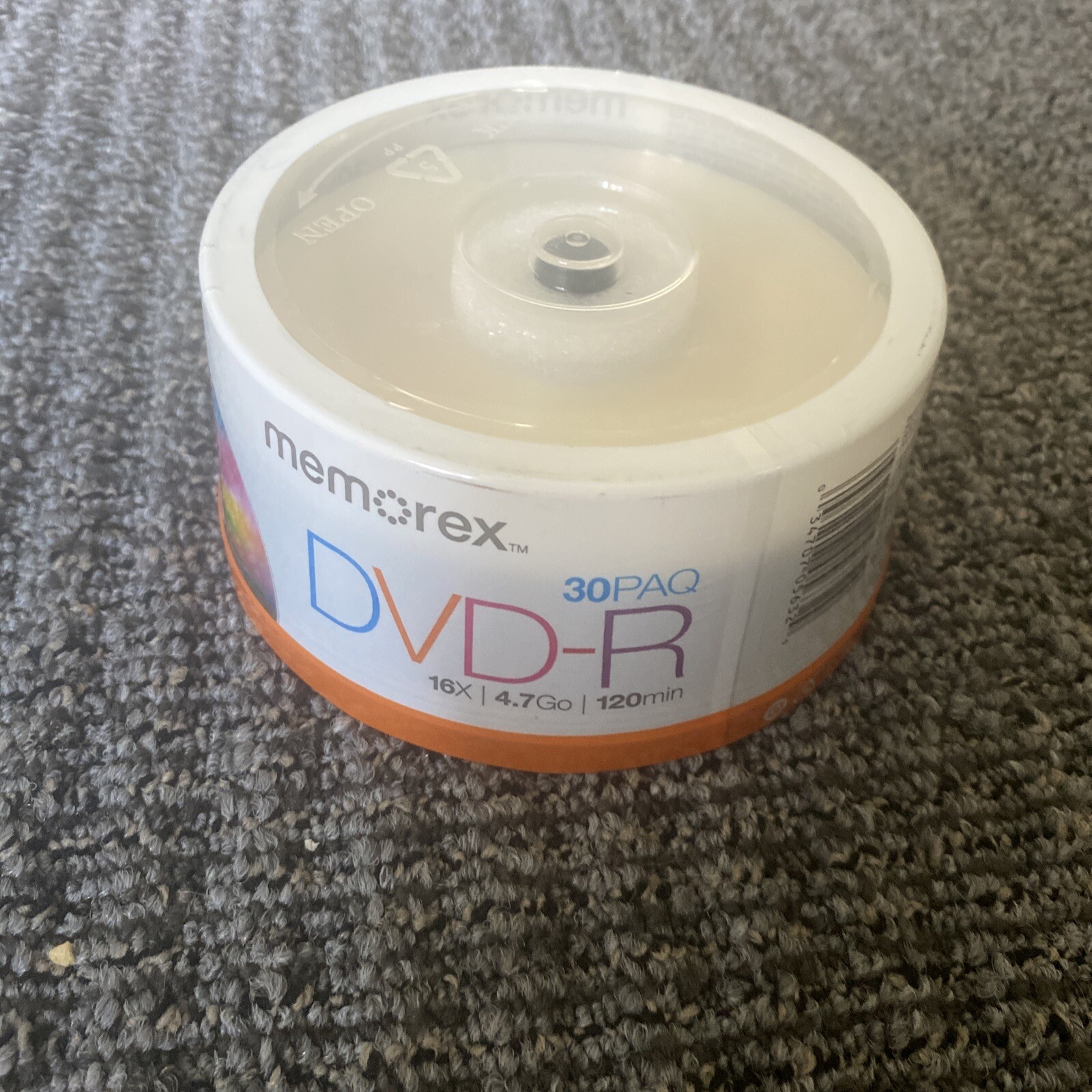 Memorex DVD-R 16x 4.7GB 120 Min Video Recordable 30 Pack New Sealed ...