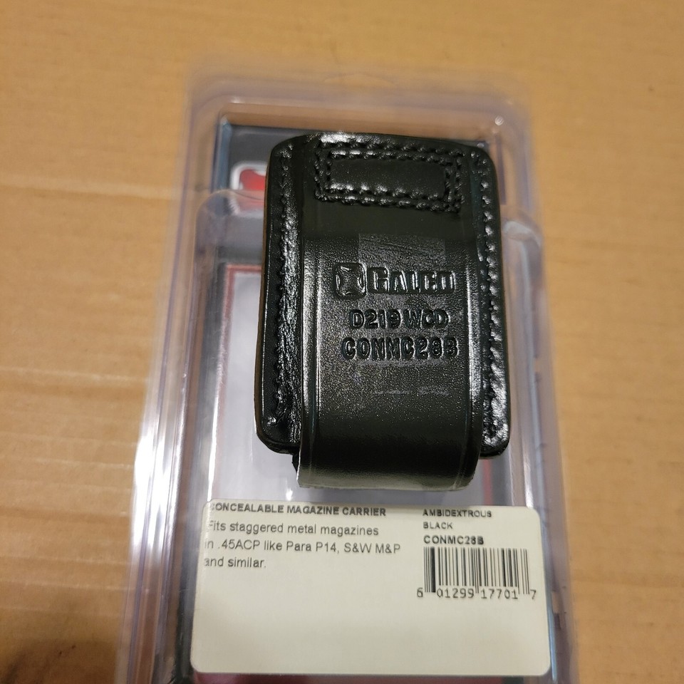 Galco Concealable Magazine Carrier #CONMC28B STAGGERED METAL MAG .45ACP ...