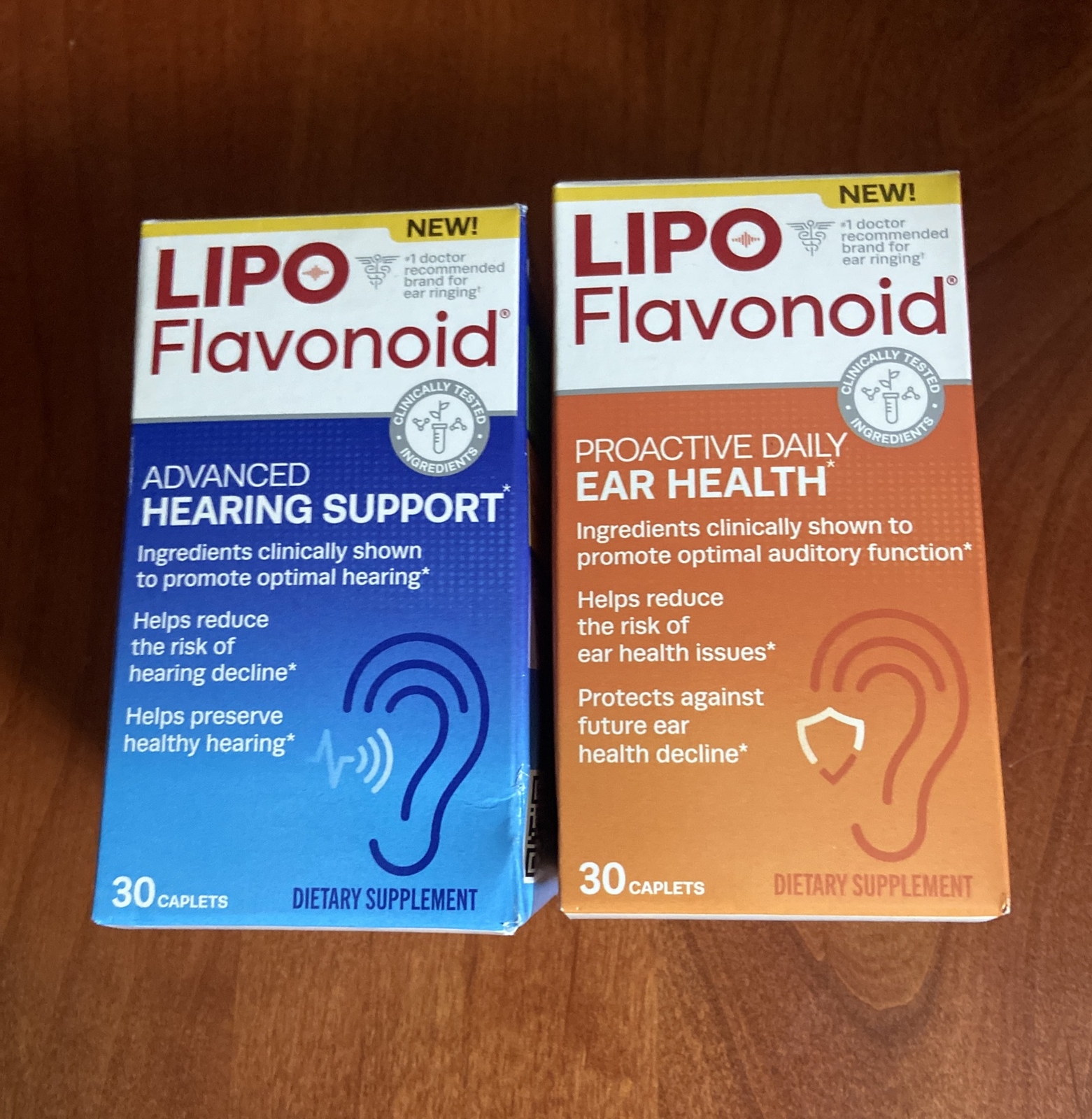 2 × LIPO-FLAVONOID Advanced HEARING SUPPORT & EAR HEALTH 30 CAPLETS | eBay