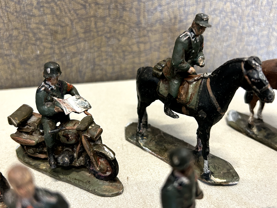 Original WW2 German Blitzkrieg Hammer Lead/Pewter Toy Soldiers Set RARE ...