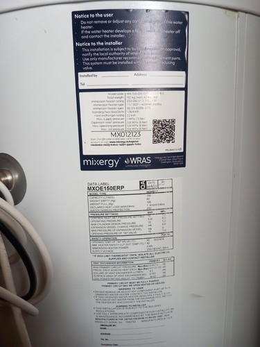 Mixergy Hot Water and Central Heating Tank Boiler | eBay UK