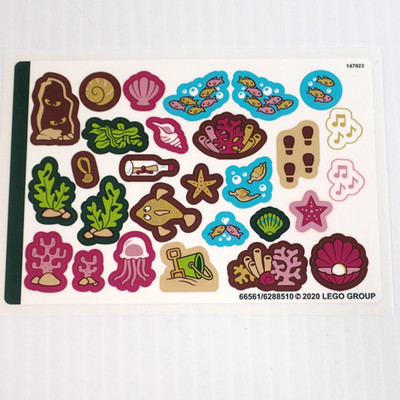 LEGO STICKER SHEET #2 43176 Ariel's Storybook Adventures The Little ...