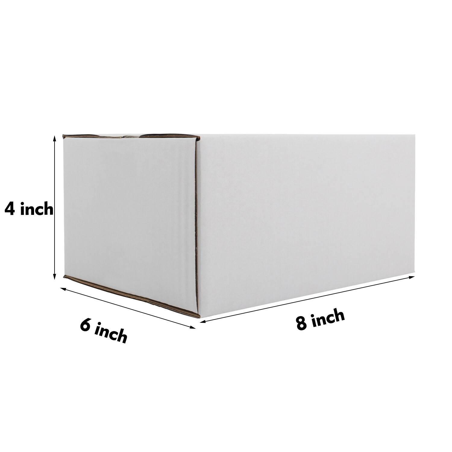 28 Pack 8x6x4 White Shipping Boxes Small Corrugated Cardboard Box for ...