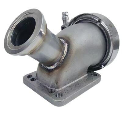 3" V-Band 90° T3/T4 Turbo Elbow w/ TiAL 44mm MVR Wastegate Flange Clamp ...