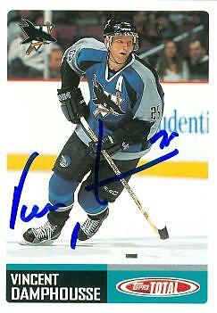 Vincent Damphousse autographed Hockey Card San Jose Sharks 2003 Topps ...