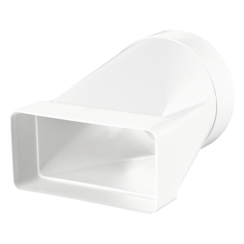 220mm x 90mm Flat Channel Rectangular Plastic Ducting Extractor Fan ...