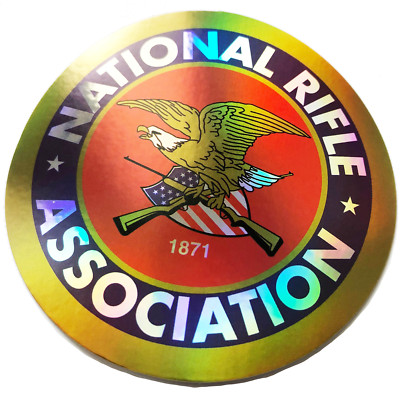 Shiny National Rifle Association NRA Sticker Laptop Bumper Second ...