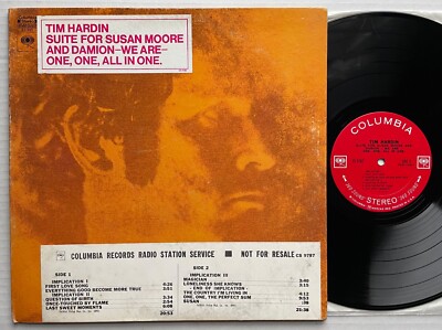 TIM HARDIN Suite for Susan Moore and Damion 1969 US Columbia ORG PROMO ...