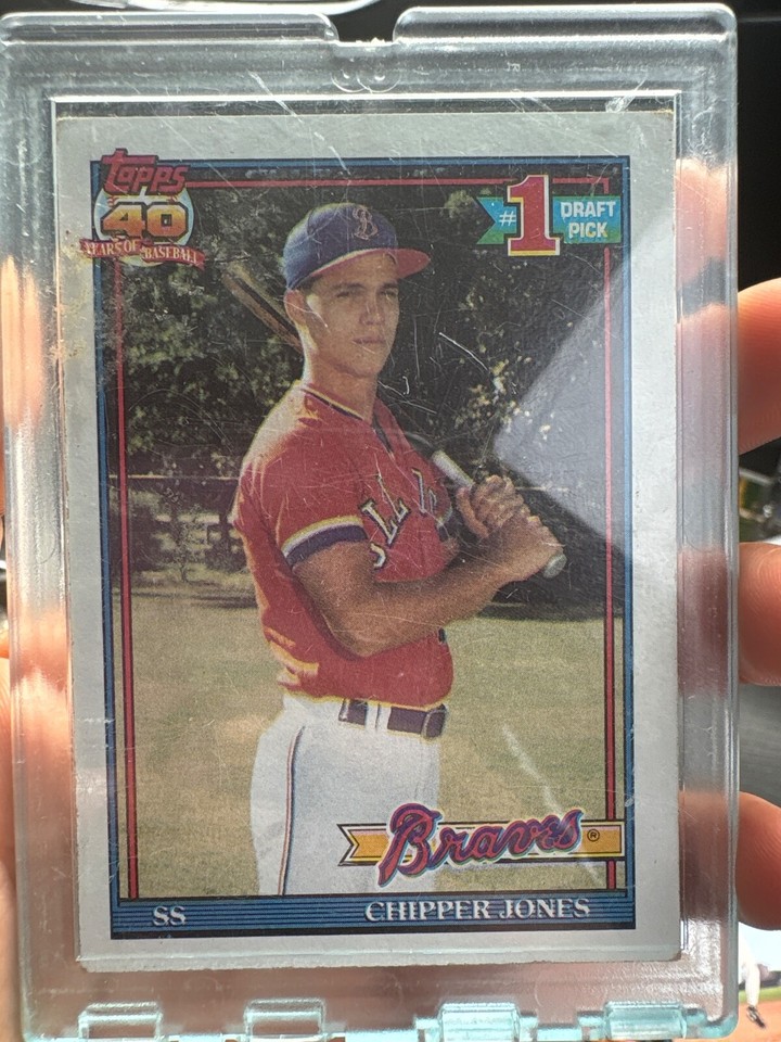 1991 Topps Chipper Jones 333 RC BGS 6 | eBay