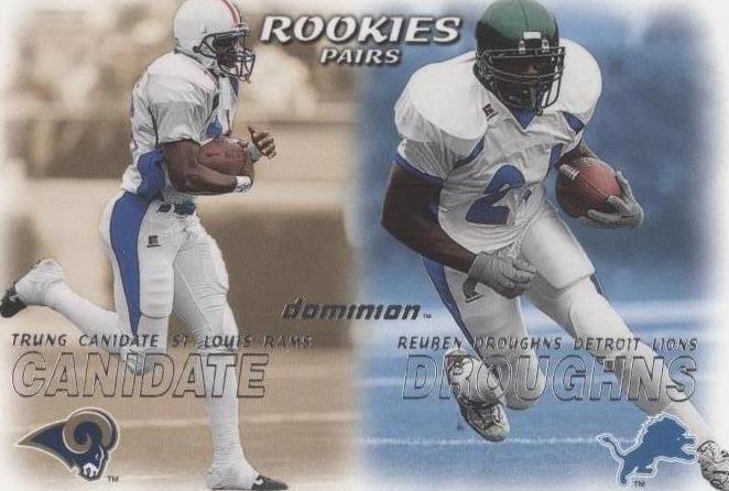 2000 Skybox Dominion - Rookies Pairs Reuben Droughns, Trung Canidate ...