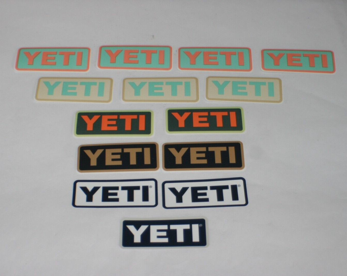 Yeti Authentic Sticker Set Lot 14 Assorted Promotional Decals Stickers ...