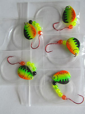 5 Spinner Rigs Leech Minnow Crawler Harness Walleye, Bass, Pike ...