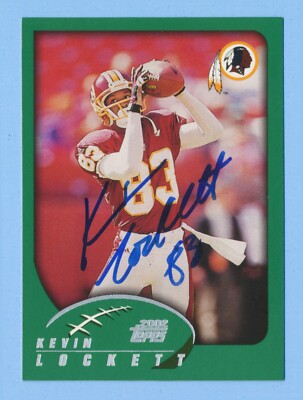 KEVIN LOCKETT - Signed/Autographed 2002 Topps Card #157 - Redskins w ...