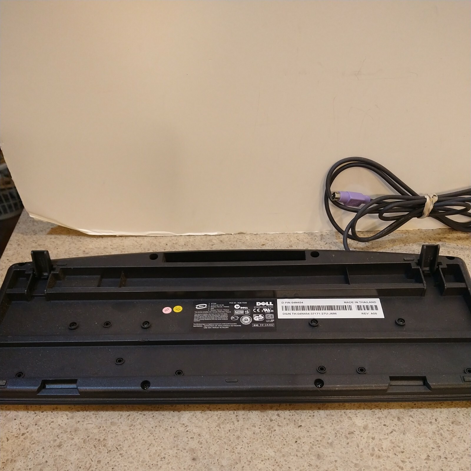 Dell Wired Keyboard Model RT7D20 04N454 UNTESTED | eBay