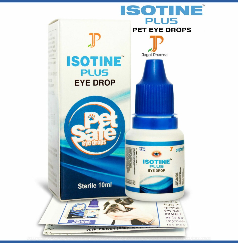 Eye drops Isotine Exp.2028 DOG/CAT Ayurveda Herbals Care Glaucoma ...
