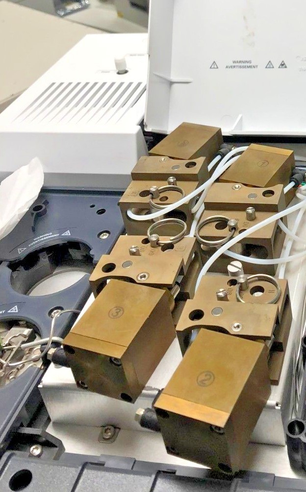 Agilent Technologies Four 10 Port Gas Sampling Valve Box Assy complete ...