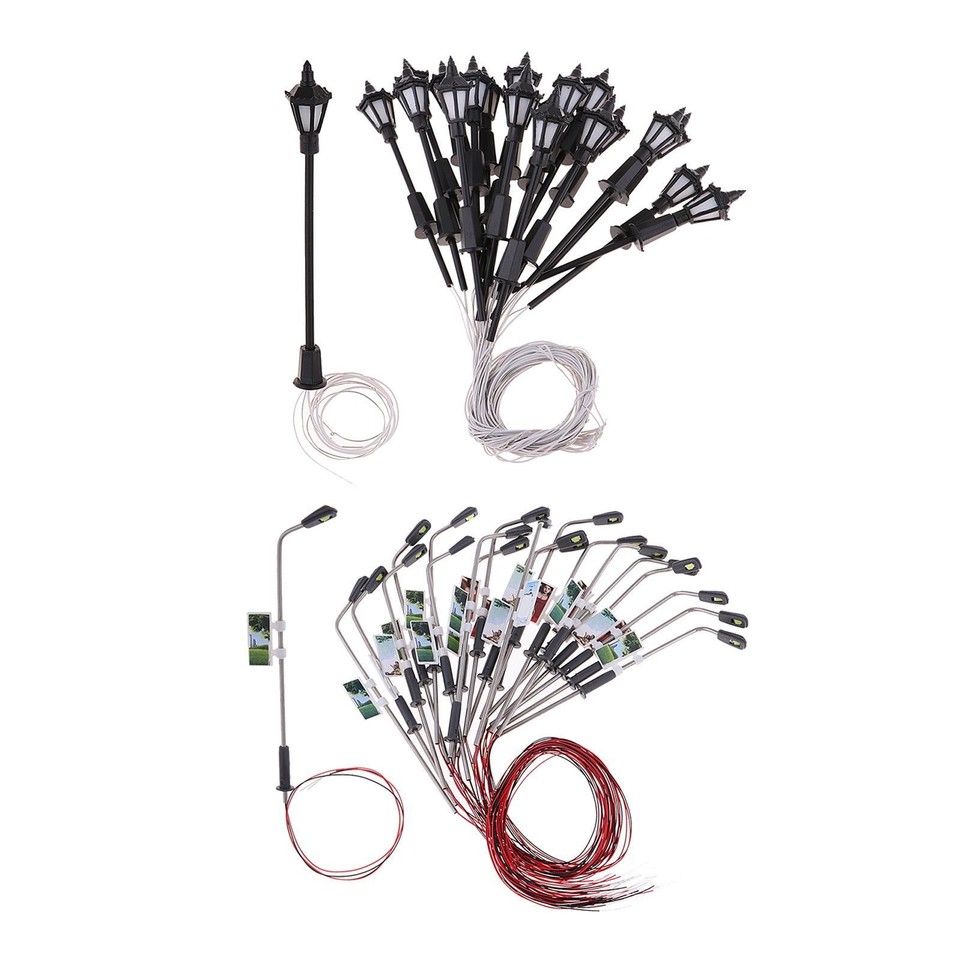 1:150 Street Light Miniature LED Lamp for Building Landscape | eBay UK