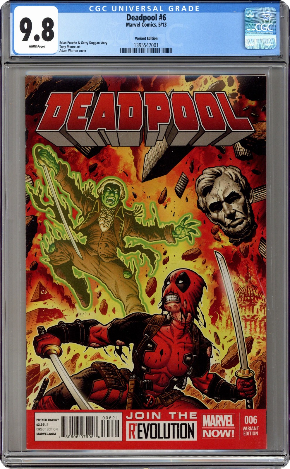 Deadpool #6B Warren 1:50 Variant CGC 9.8 2013 1395547001 | eBay