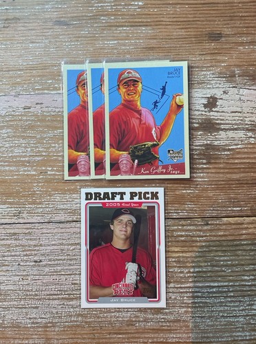 Jay Bruce - Cincinnati Reds Rookie RC (4) Lot - Topps Update Upper Deck ...