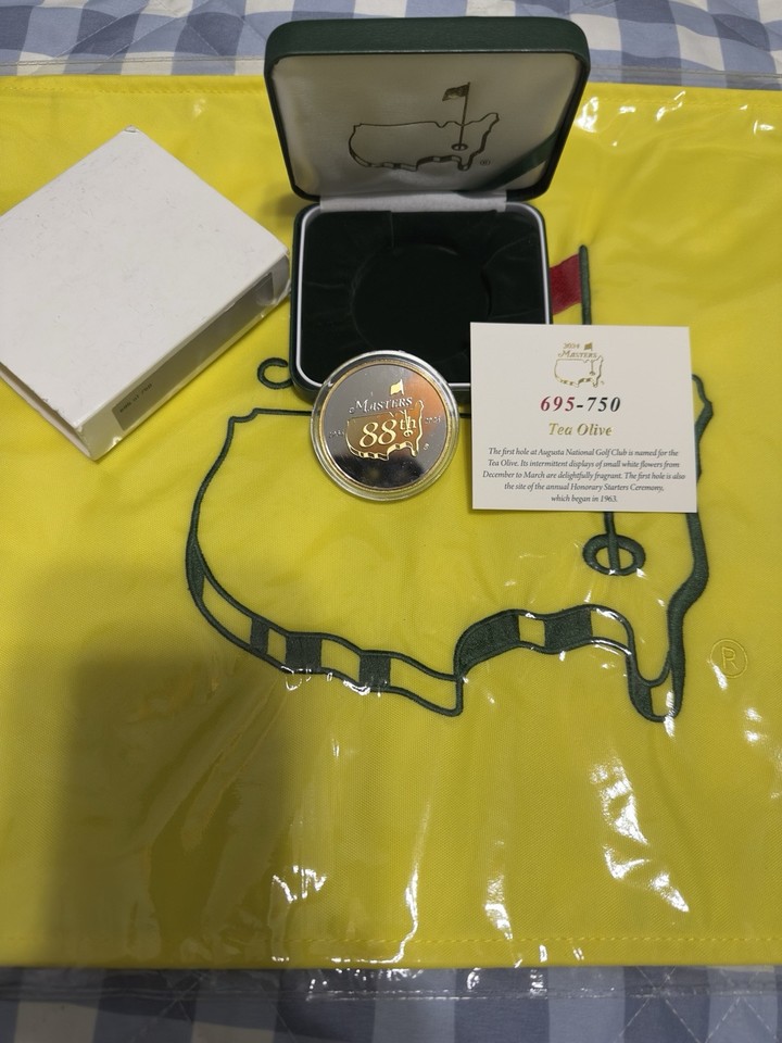 2024 MASTERS Augusta National Commemorative COIN Silver #695 (Flag not ...