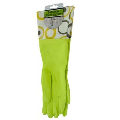 Bathroom Cleaning Gloves with Nylon Cuffs 1 Pair | eBay