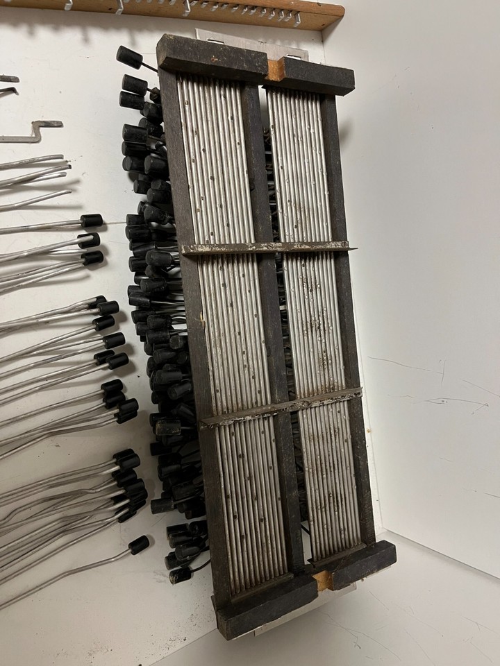 Vintage Accordion Spare Parts Lot – Reed Blocks, Metal Levers & Buttons ...