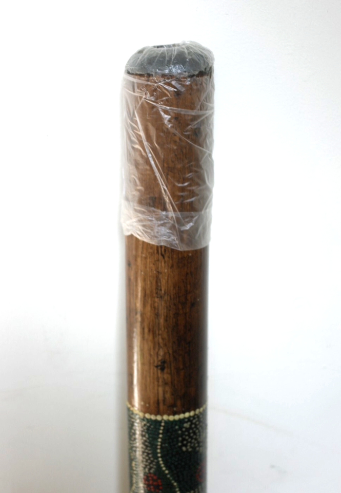 HAND-PAINTED BAMBOO DIDGERIDOO 117CM. ABORIGINAL STYLE DECORATION | eBay UK