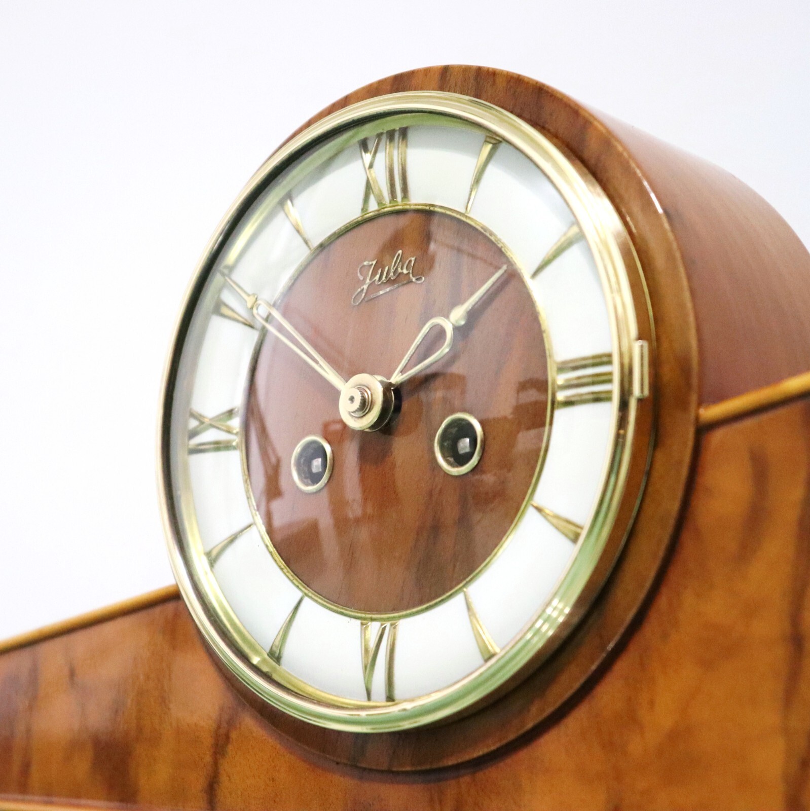 JUBA SCHATZ Mantel Top! Clock RARE Vintage 3 Bar Chime 1950s High Gloss ...