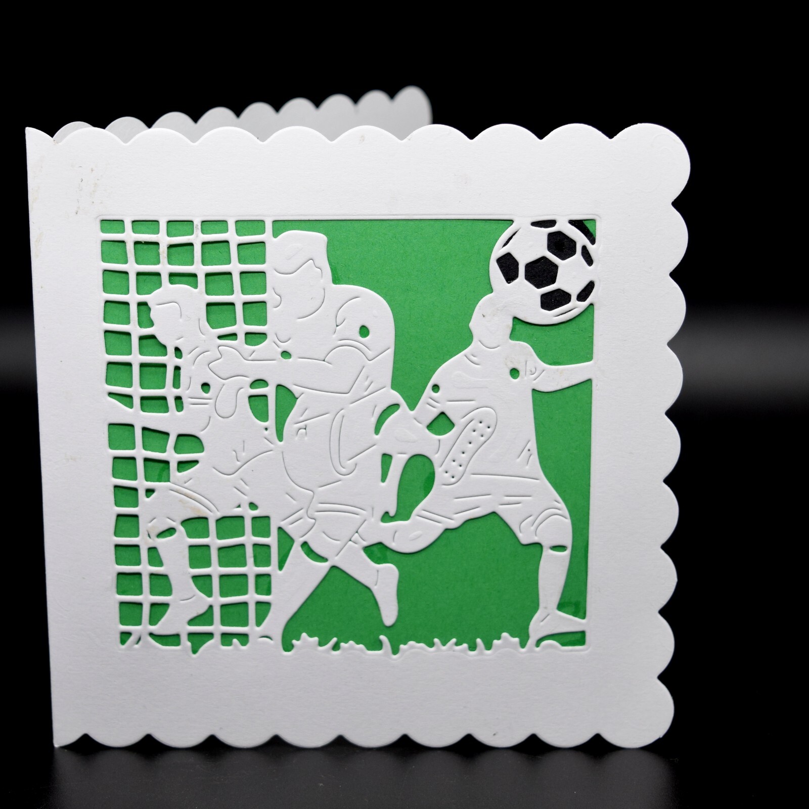 Footballers, Football & Net Metal Cutting Die, Soccer, Sports, Stencil ...