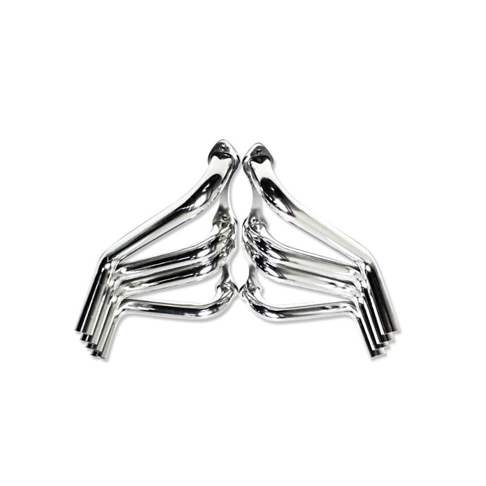 For Chevy Small Block Ceramic Coated Steel Zoomie Tube Headers ...