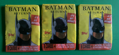Three (3) 1991 Topps Batman Returns single Wax Packs | eBay