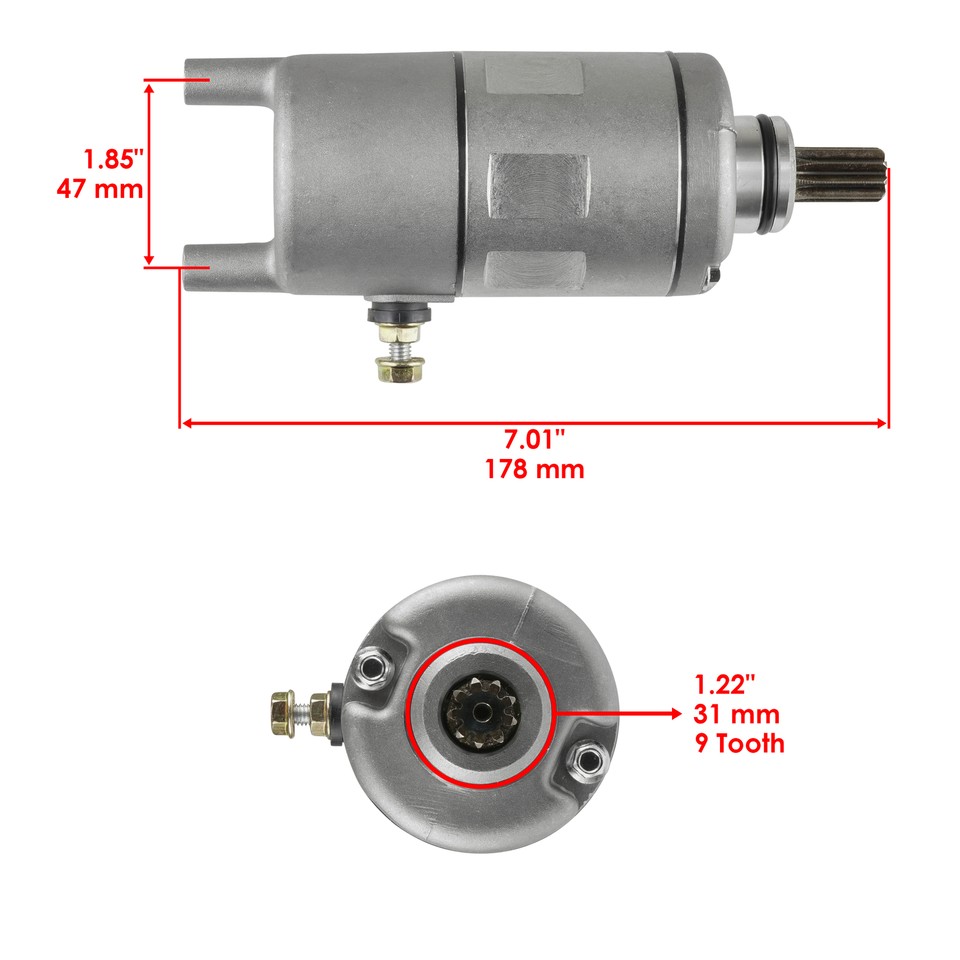 Starter for Yamaha YFB250 Timberwolf 250 1992 1993 1994 1995 1996 1997 ...