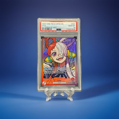 Uta Leader Alt Art OP06-001 Wings of the Captain English - PSA 10 GEM ...