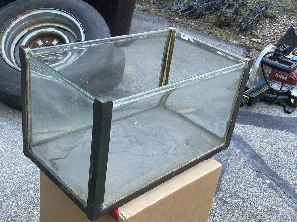 ANTIQUE VTG ART DECO CAST IRON SLATE JEWEL FISH TANK AQUARIUM | eBay