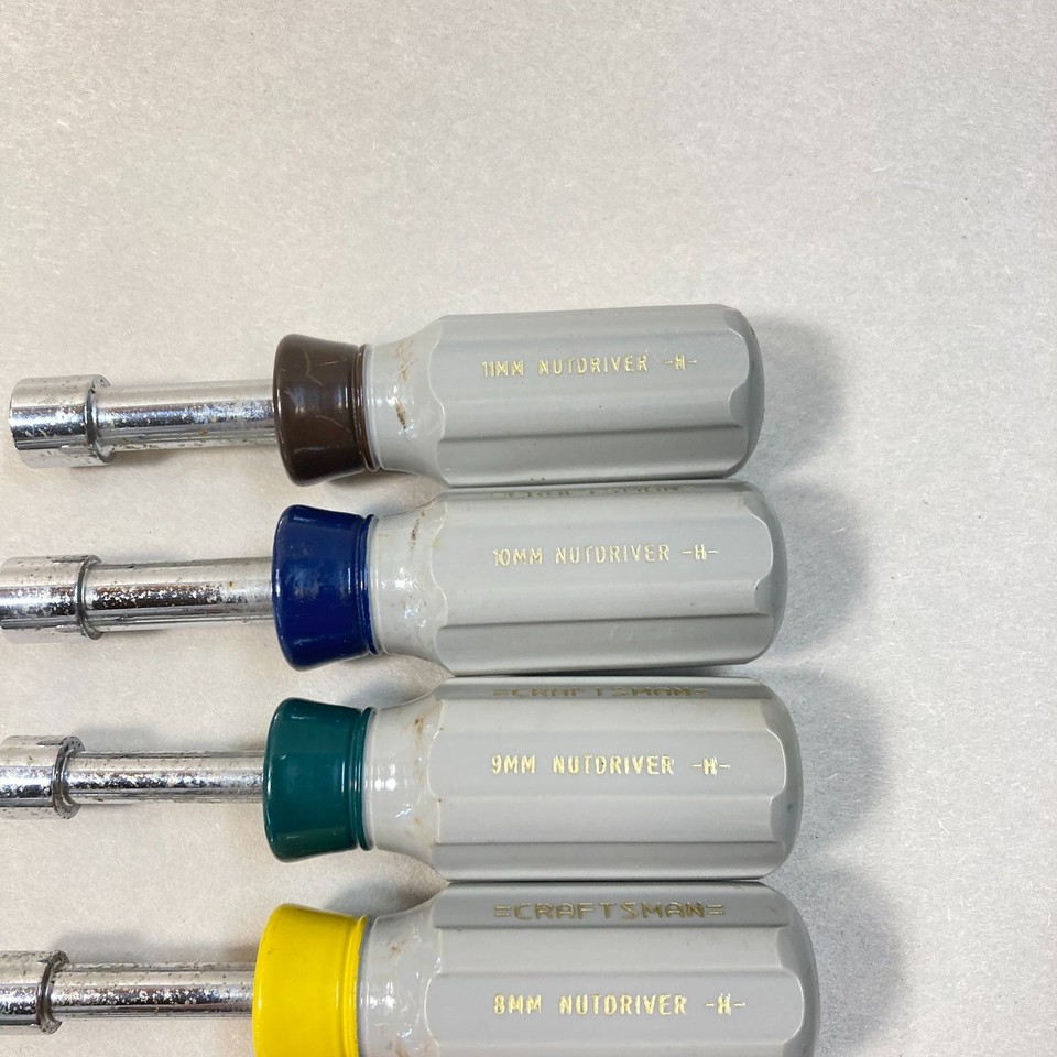 Craftsman Nut Driver Set 8 Pc Stubby 5mm-11mm Metric USA | eBay