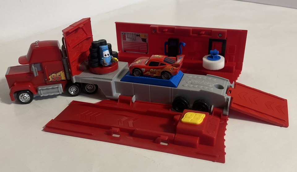 Disney Pixar Cars Transforming Tune Up Station And Launch Pad Truck ...