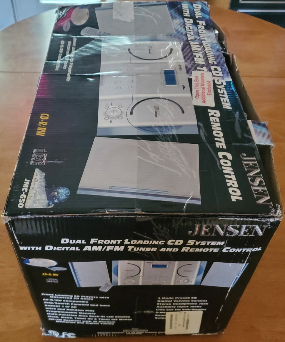 Jensen JMC-650 Dual Vertical Loading Wall Mountable CD Radio System ...