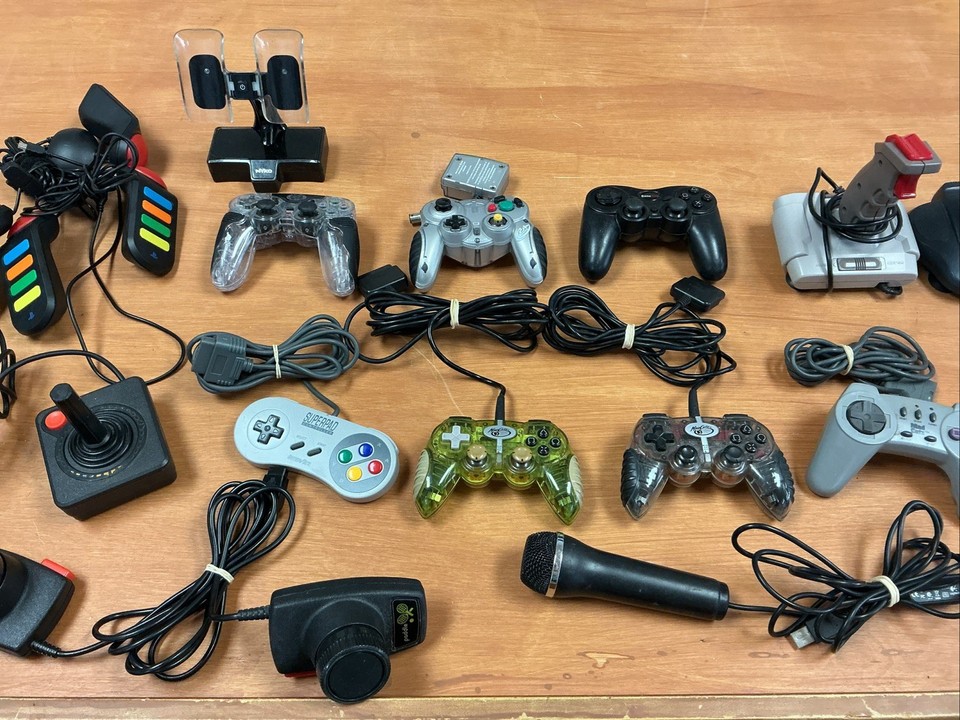Miscellaneous Video Game Controller Lot Of 18, UNTESTED | eBay