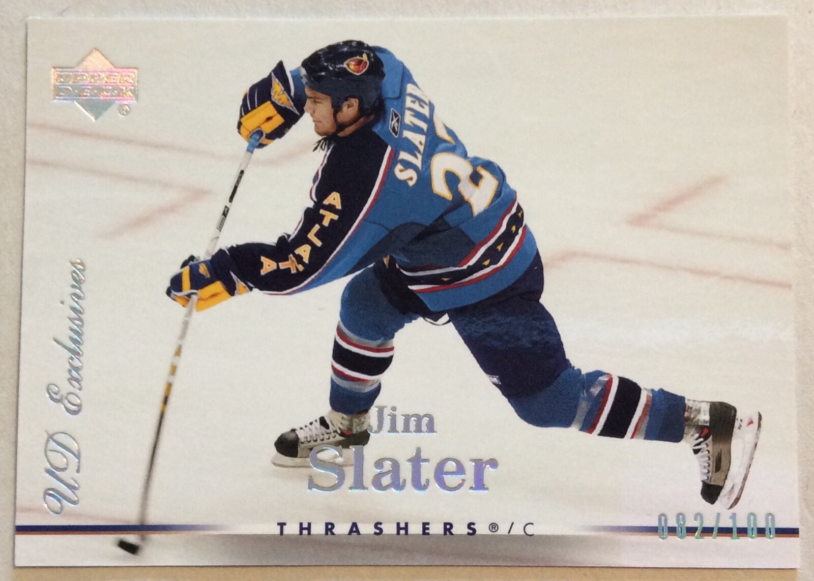 2007-08 JIM SLATER UPPER DECK SERIES 1 UD EXCLUSIVES #170 THRASHERS ...