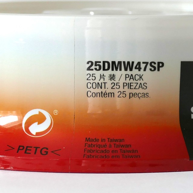 SONY DVD-RW 4.7 GB/Go 25 Pack 1x-2x 120m 25DMW47SP Rewriteable Discs ...