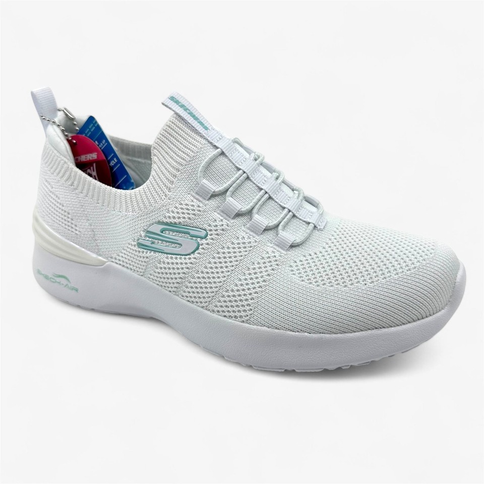 Skechers Skecher Air Dynamight Perfect Steps White Mint Womens Sneaker ...