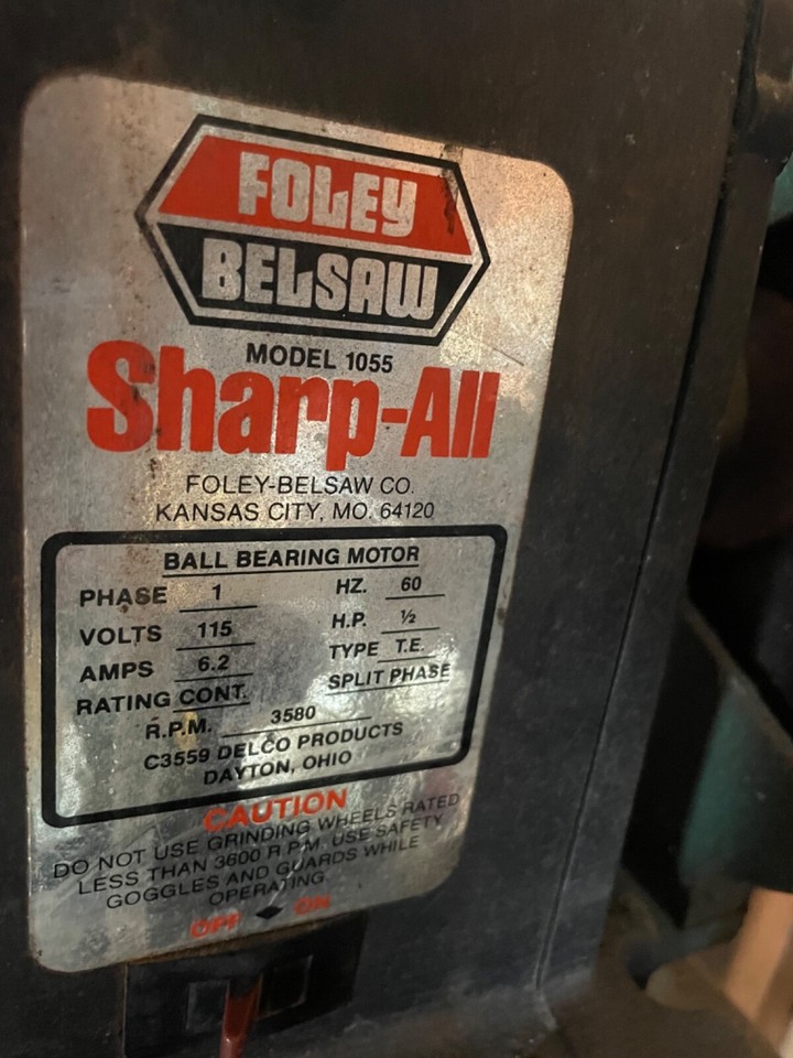 Foley Belsaw Model 1055 Sharp-All Grinder/Sharpener | eBay