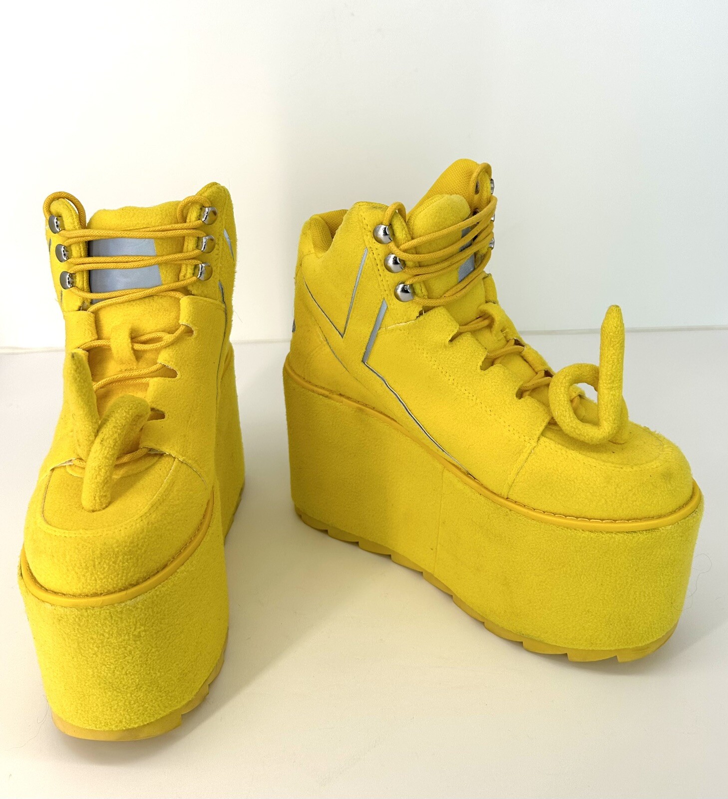 Rare YRU Teletubbies Yellow Platform Shoes Sneakers C… - Gem