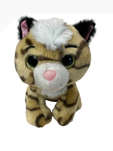 Lil Peepers Plush Tiger Toy With Glitter Ears & Paws 4" For Kids | eBay
