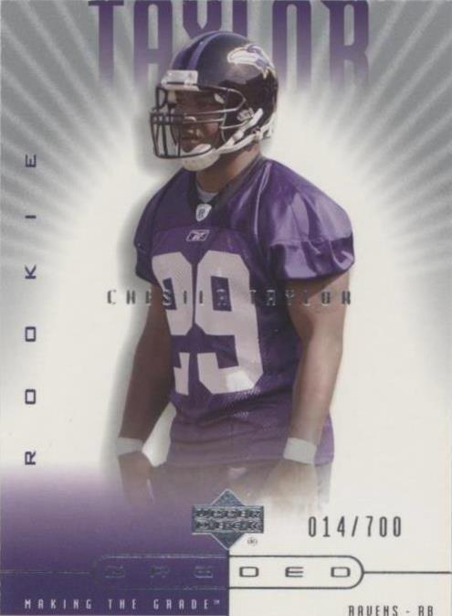 2002 Upper Deck Graded - Making the Grade Chester Taylor #127 /700 (RC ...