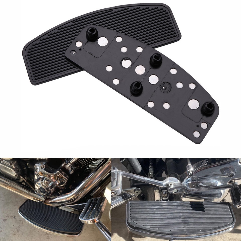 Pair Motorcycles Front & Rear Foot Boards Floorboards for Harley Honda ...